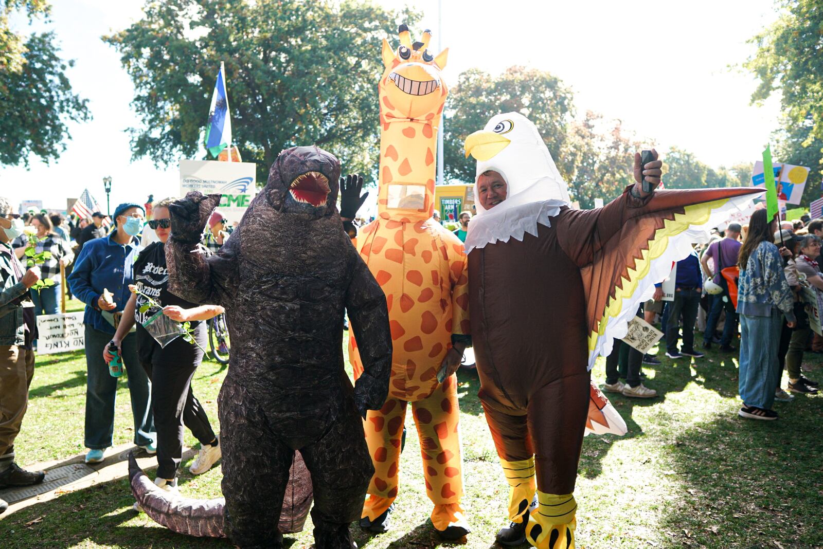 Frog March Against President Trump Draws Tens of Thousands to Downtown ...