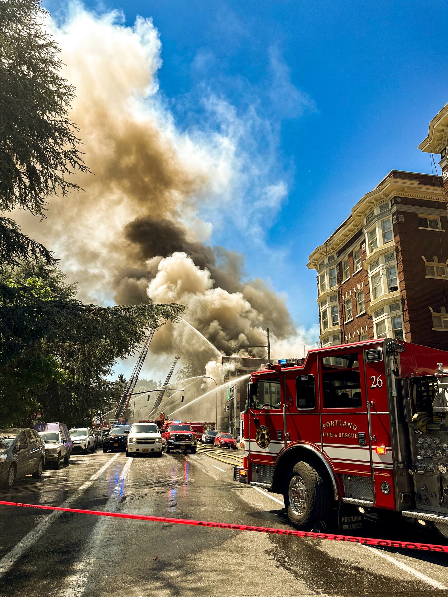 Residents of Burned Goose Hollow Building Say Fire Alarm Sounded Daily