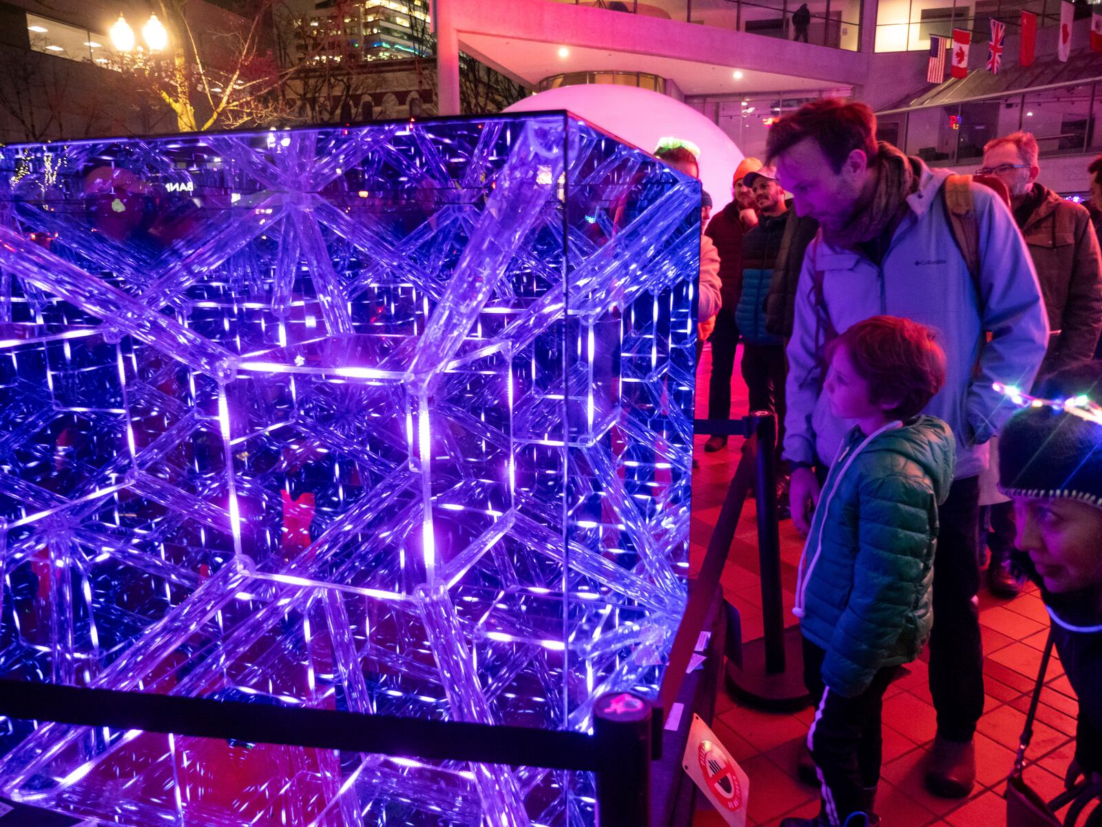 Winter Light Festival Filled Downtown Portland With Families