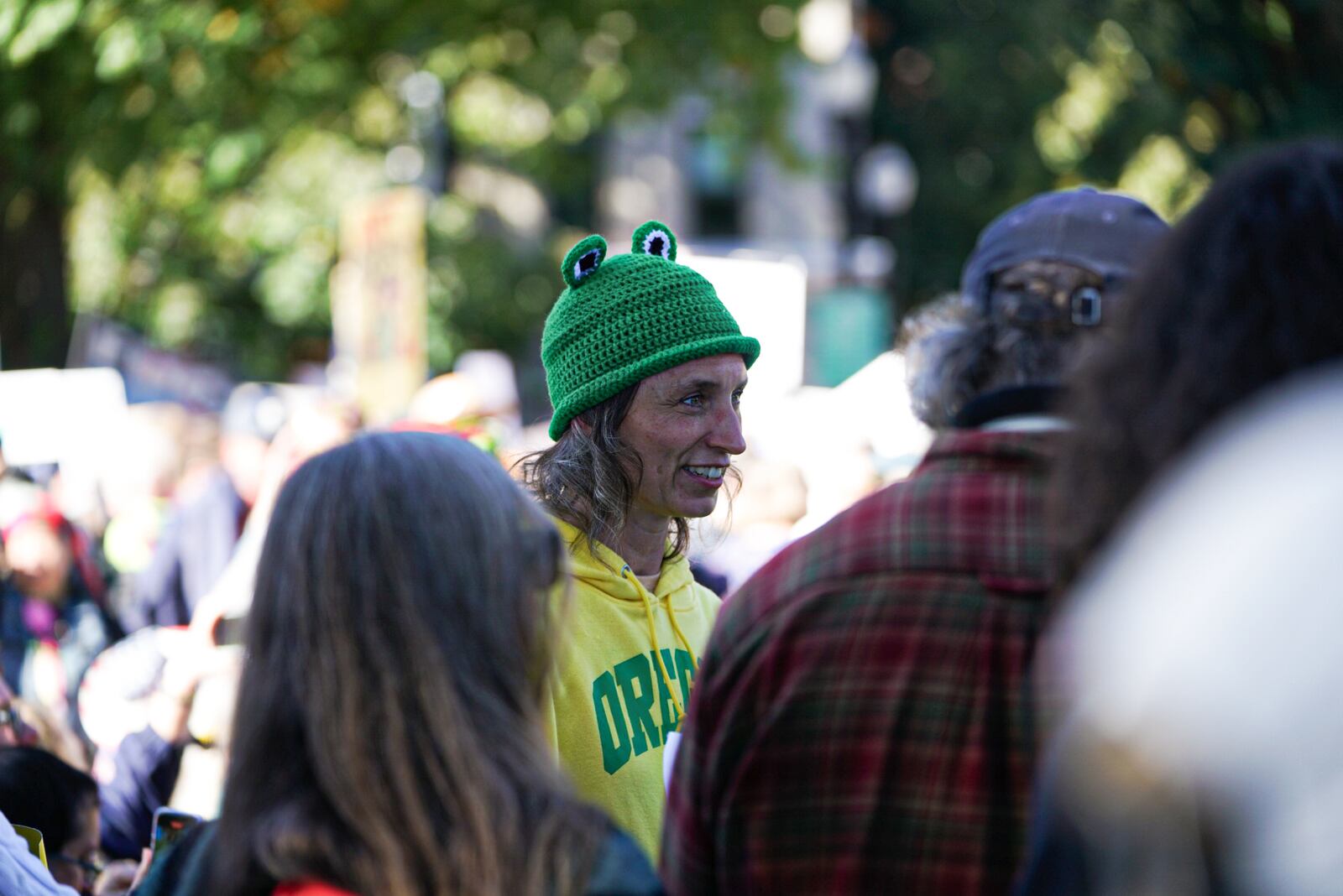 Frog March Against President Trump Draws Tens of Thousands to Downtown ...