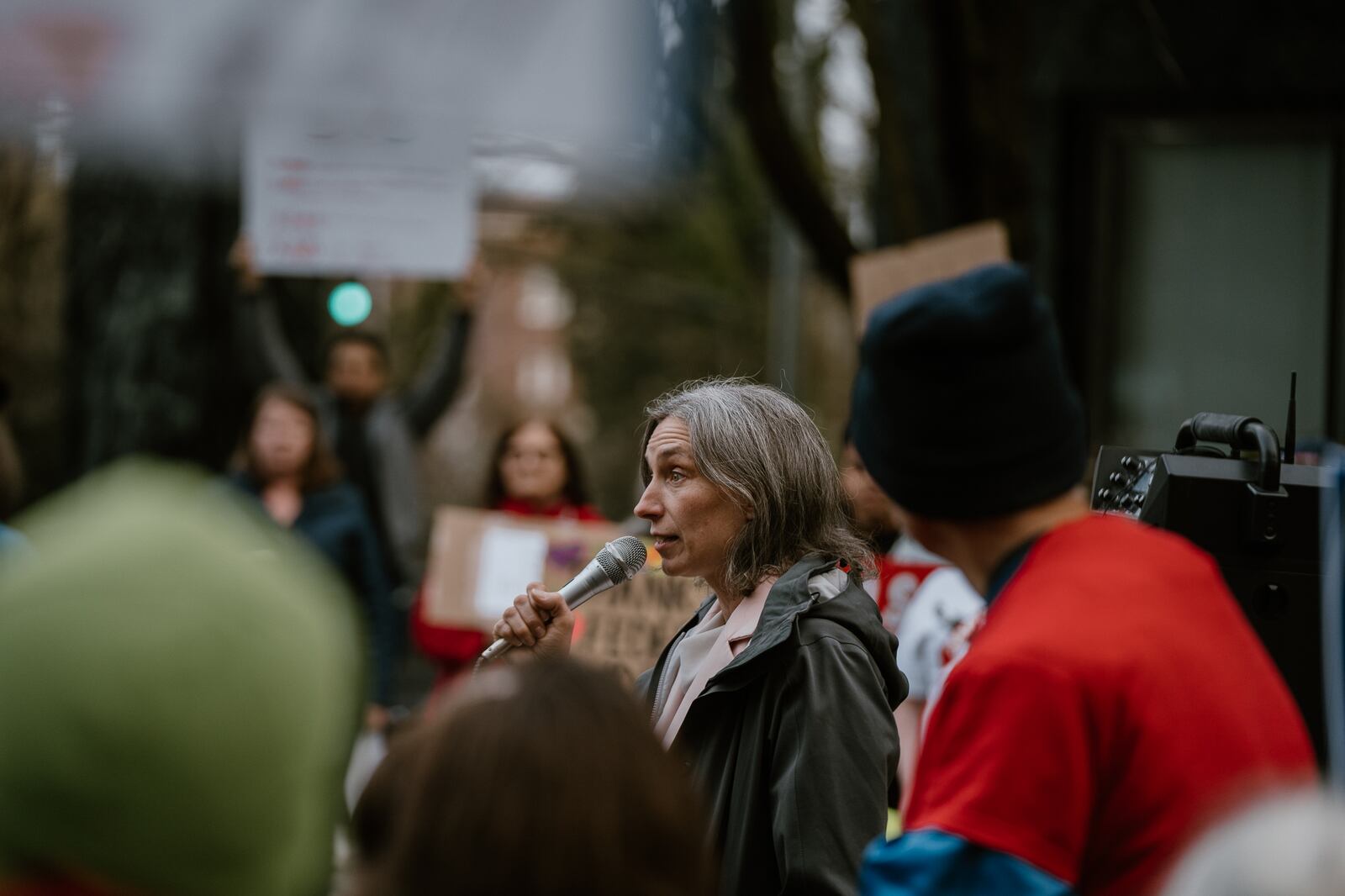 PHOTOS: Portlanders Protest Elon Musk’s Federal Employee Firing Spree