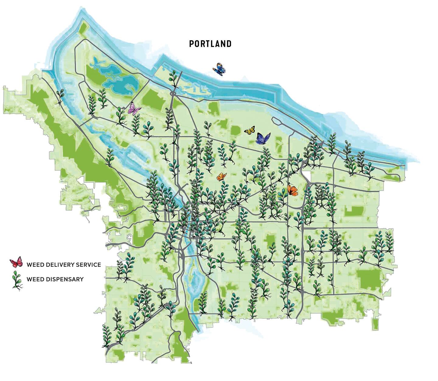 5 Maps of Portland’s Cultural Oddities Show How We’re Different from ...