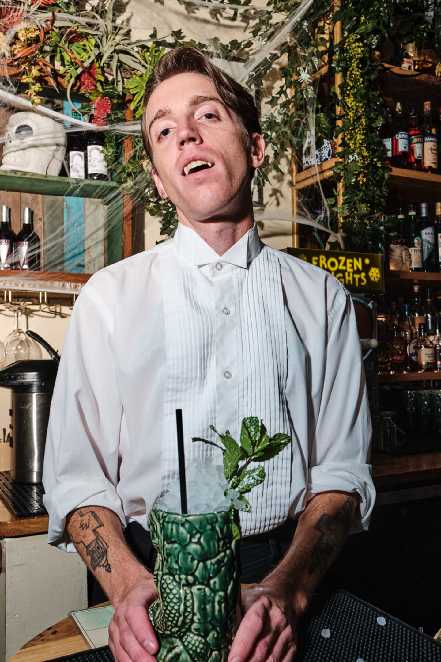 At Hey Love’s New Halloween Tiki Pop-Up Black Lagoon, Spirits Go Bump in the Dark